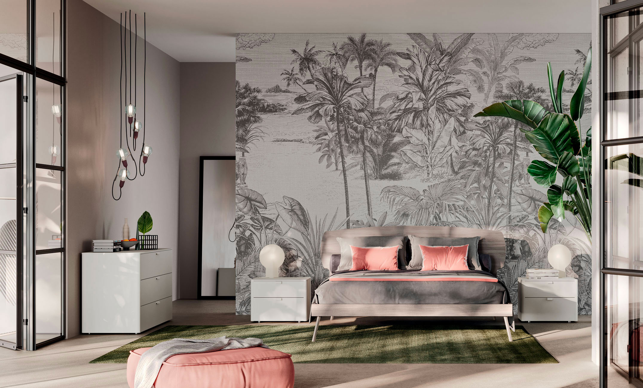 Lansa - Wooden beds, Light Night collection - Orme