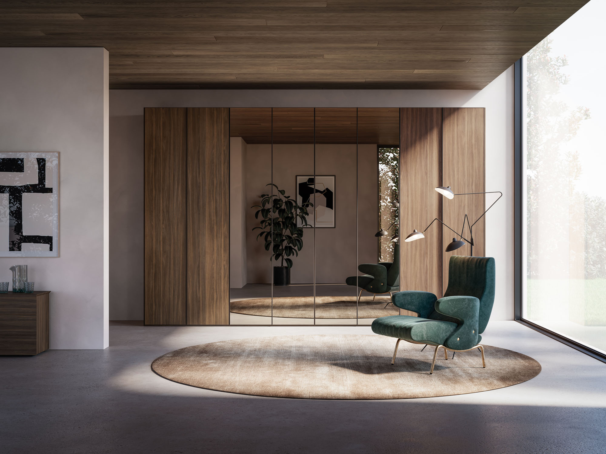 Armadio battente con anta Noto composizione Night 17 - Armadi battenti ...