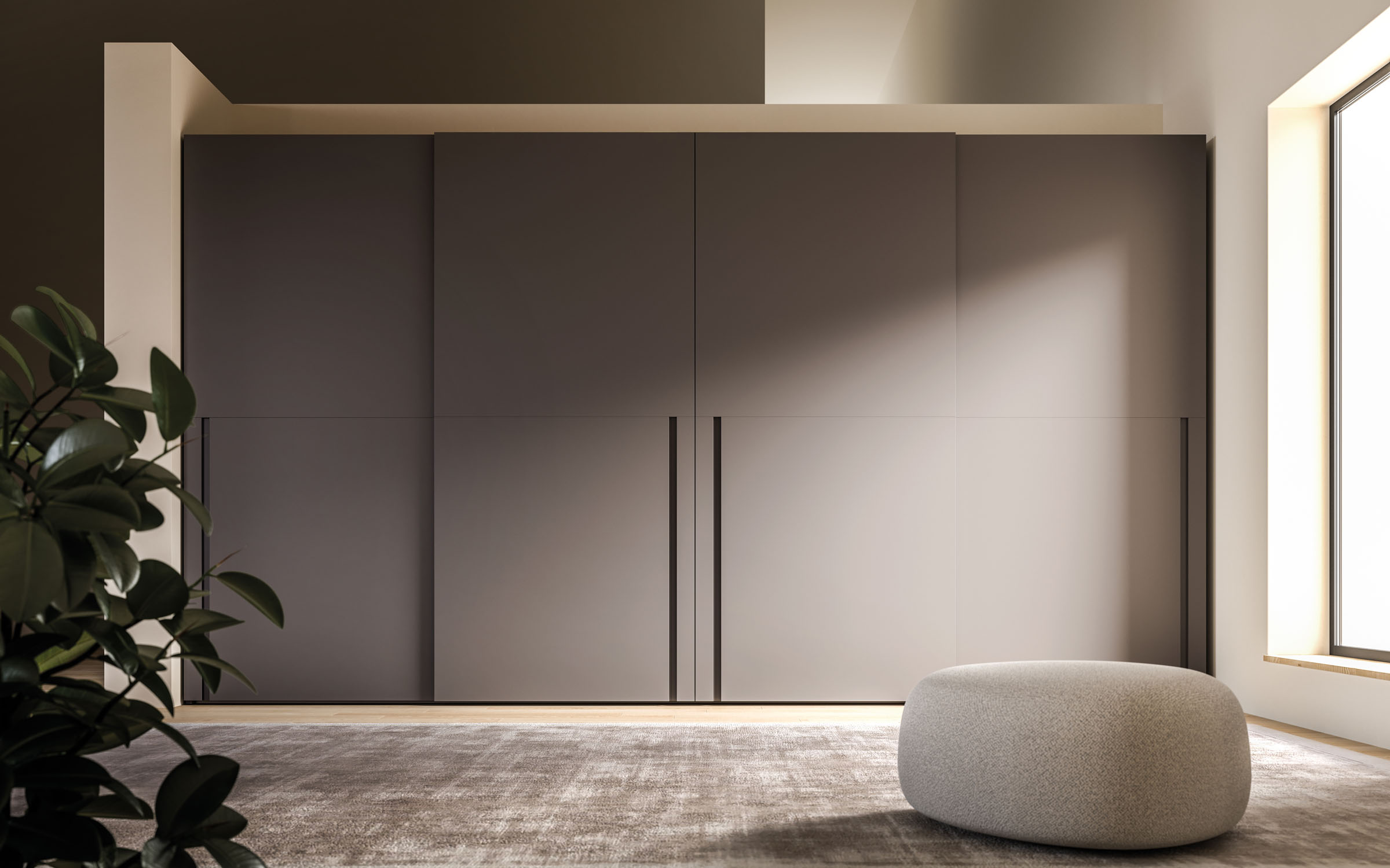 Sliding wardrobe with Aries door composition Night 27 - Sliding wardrobes, Vertigo wardrobes ...